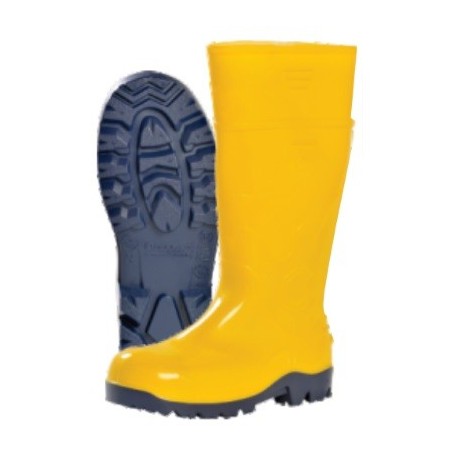 Bota Pvc Nova Guerrera Amarillo - Azul Rh Sin Puntera