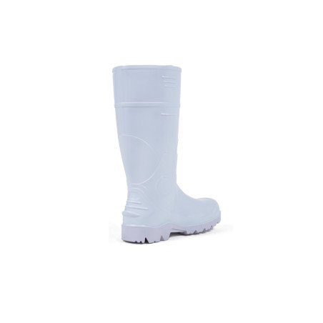 Bota Pvc Robusta Guerrera Blanca Sin Puntera Acidos Grasos