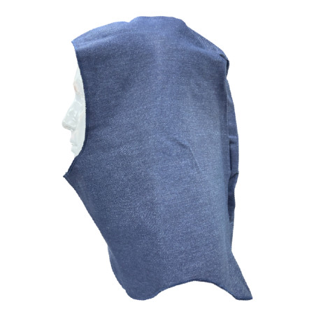 Capucha Jean Liviano Soldador Tipo Faraon Azul (Cofia)